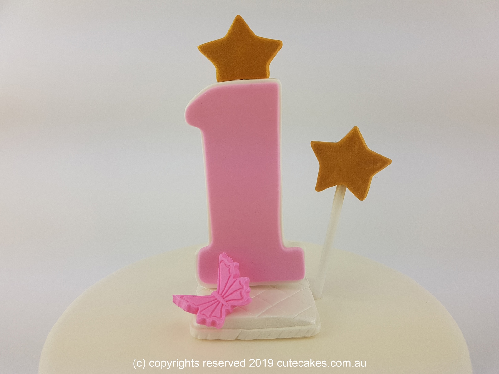 First Birthday Cake Topper Princess Party Pink Gold Crown | Etsy