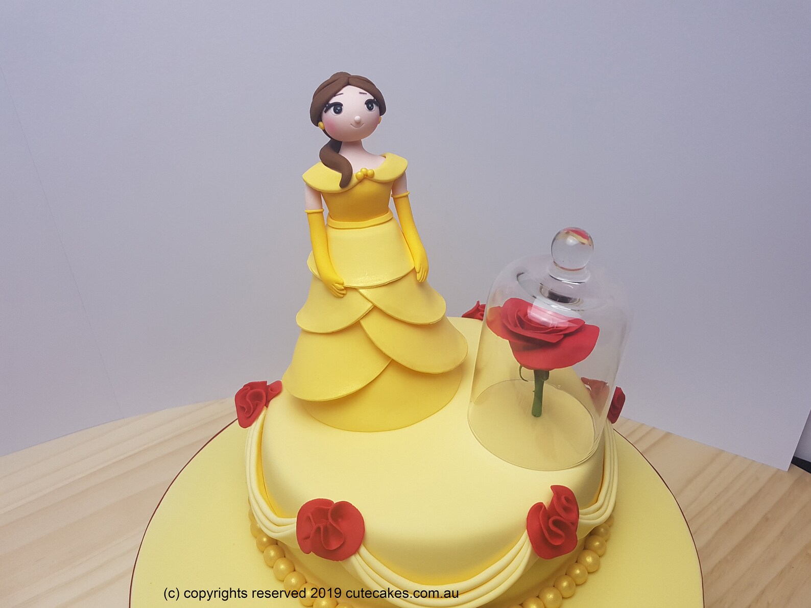 Beauty and the Beast Cake Topper Enchanted Forrest Rose Doll | Etsy