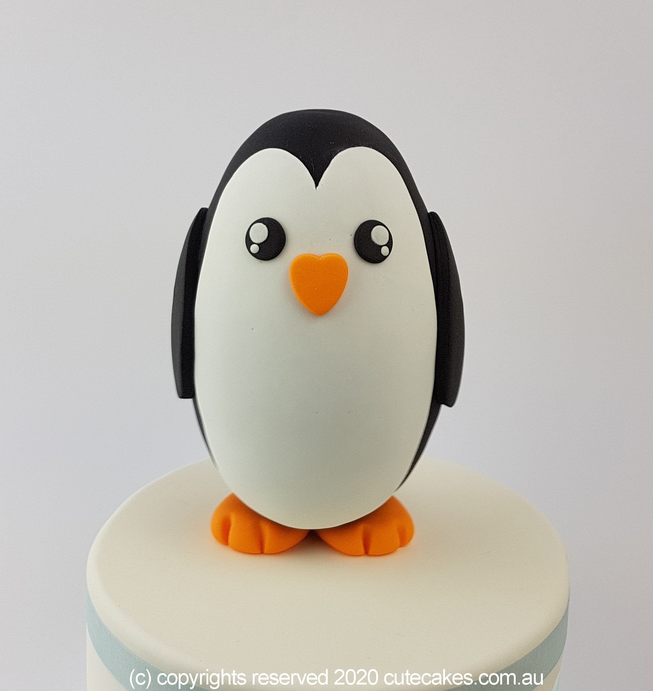 Penguin Cake Topper Baby Shower Birthday Christening Baptism Jungle Zoo ...