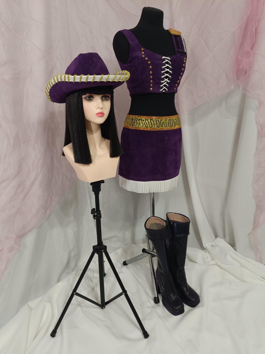 Custom Order Based on Nico Robin Cosplay Costume Violet Version ...