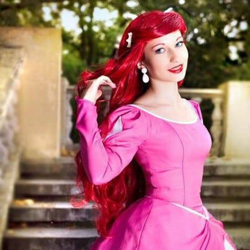 Princess Ariel Pink Dress - Etsy