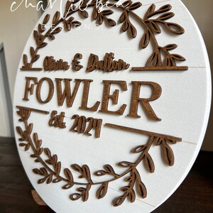 Wedding Sign, Rustic Last Name Sign, House Warming Gift, Family Name ...