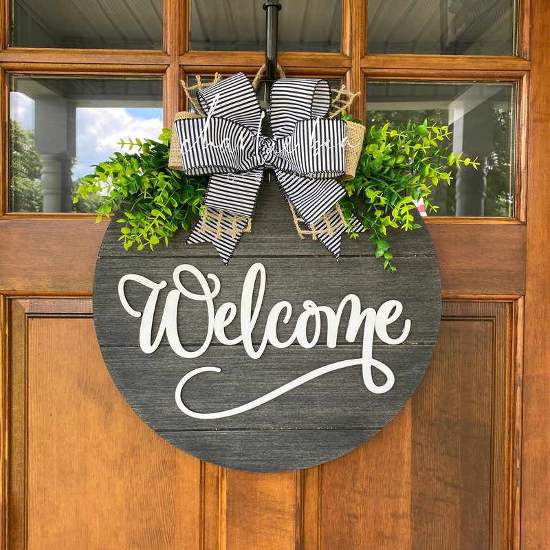 Welcome Sign Front Door - Etsy