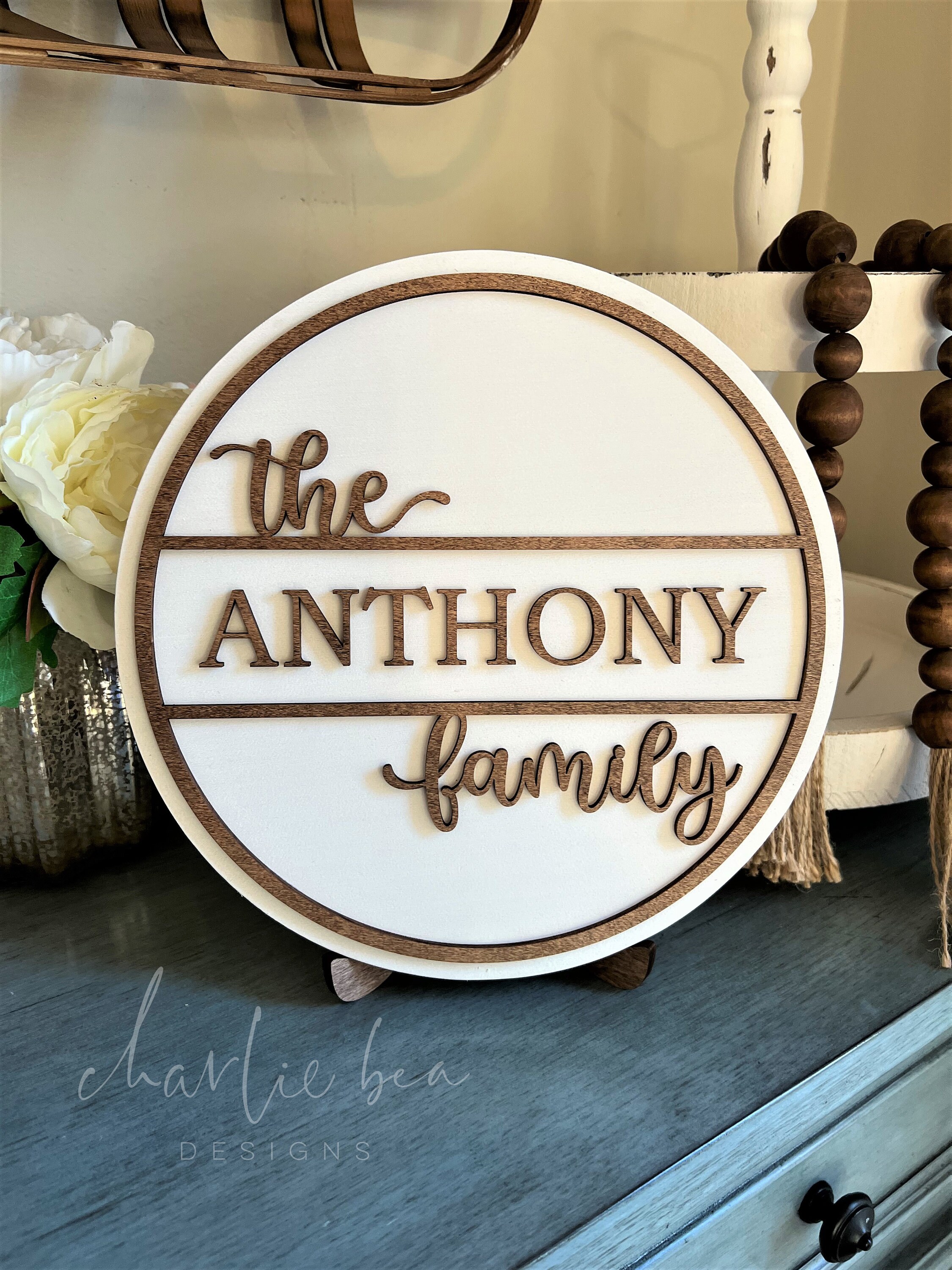 Last Name Sign Entry Table Sign House Warming Gift Family | Etsy