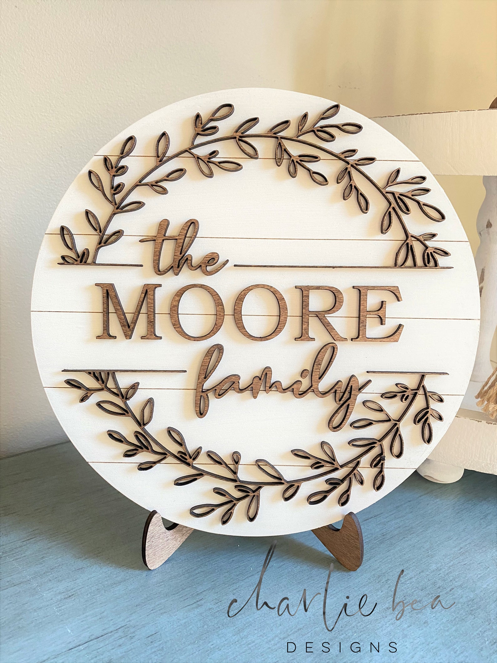 3D Last Name Sign: Custom Wooden Family Name, Entry Table Decor - Etsy