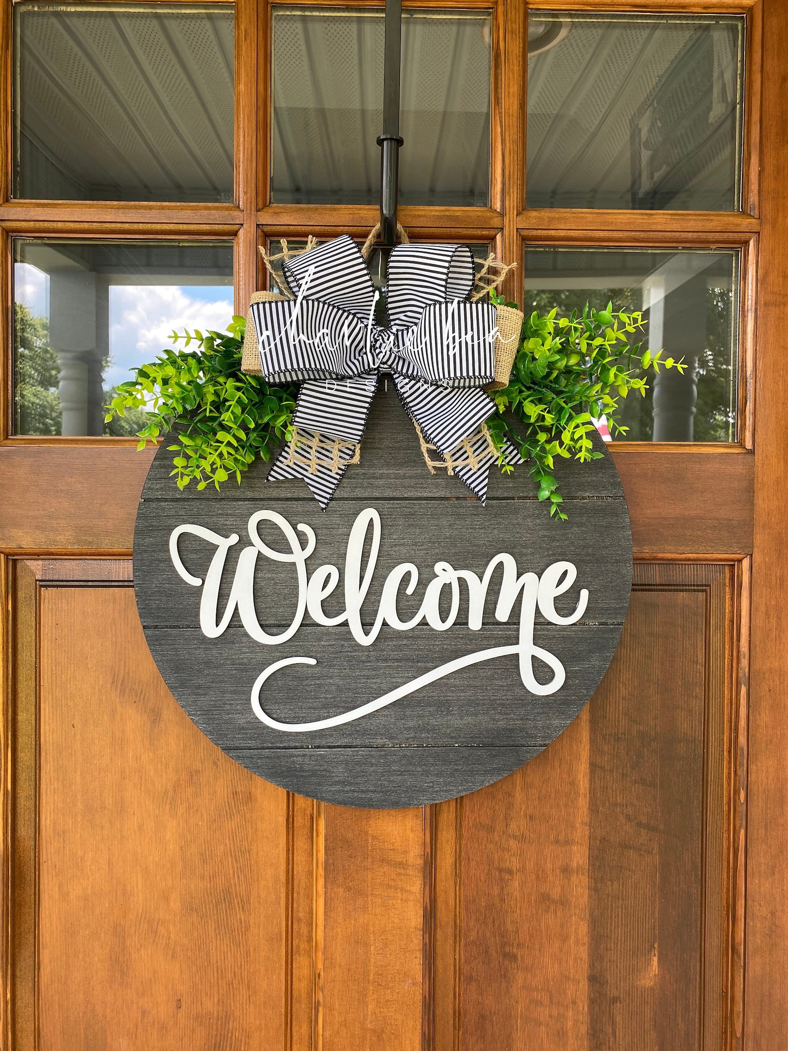 Front Door Decor Welcome Door Hanger Front Door Welcome - Etsy
