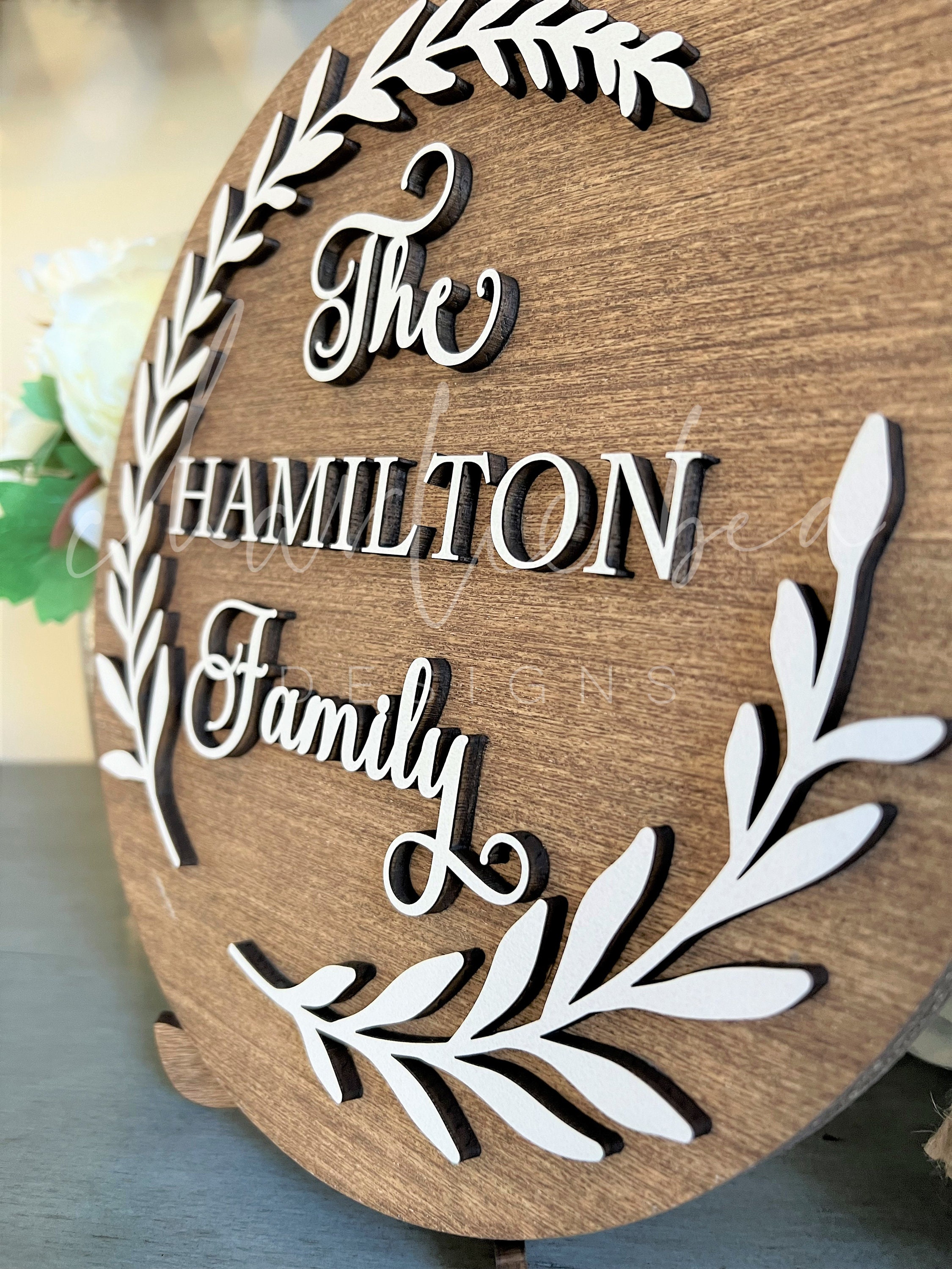 Last Name Sign Entry Table Sign House Warming Gift Family | Etsy