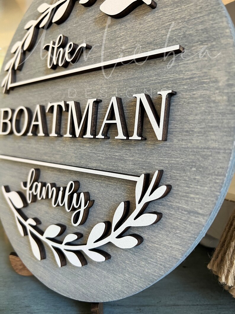 Last Name Sign Entry Table Sign House Warming Gift Family | Etsy