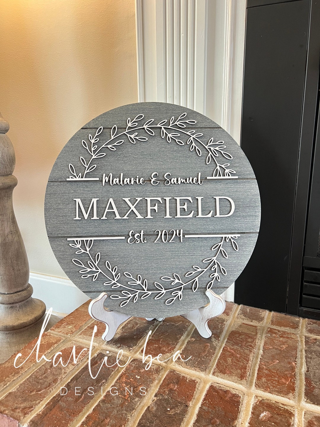 Wedding Sign, Rustic Last Name Sign, House Warming Gift, Family Name ...