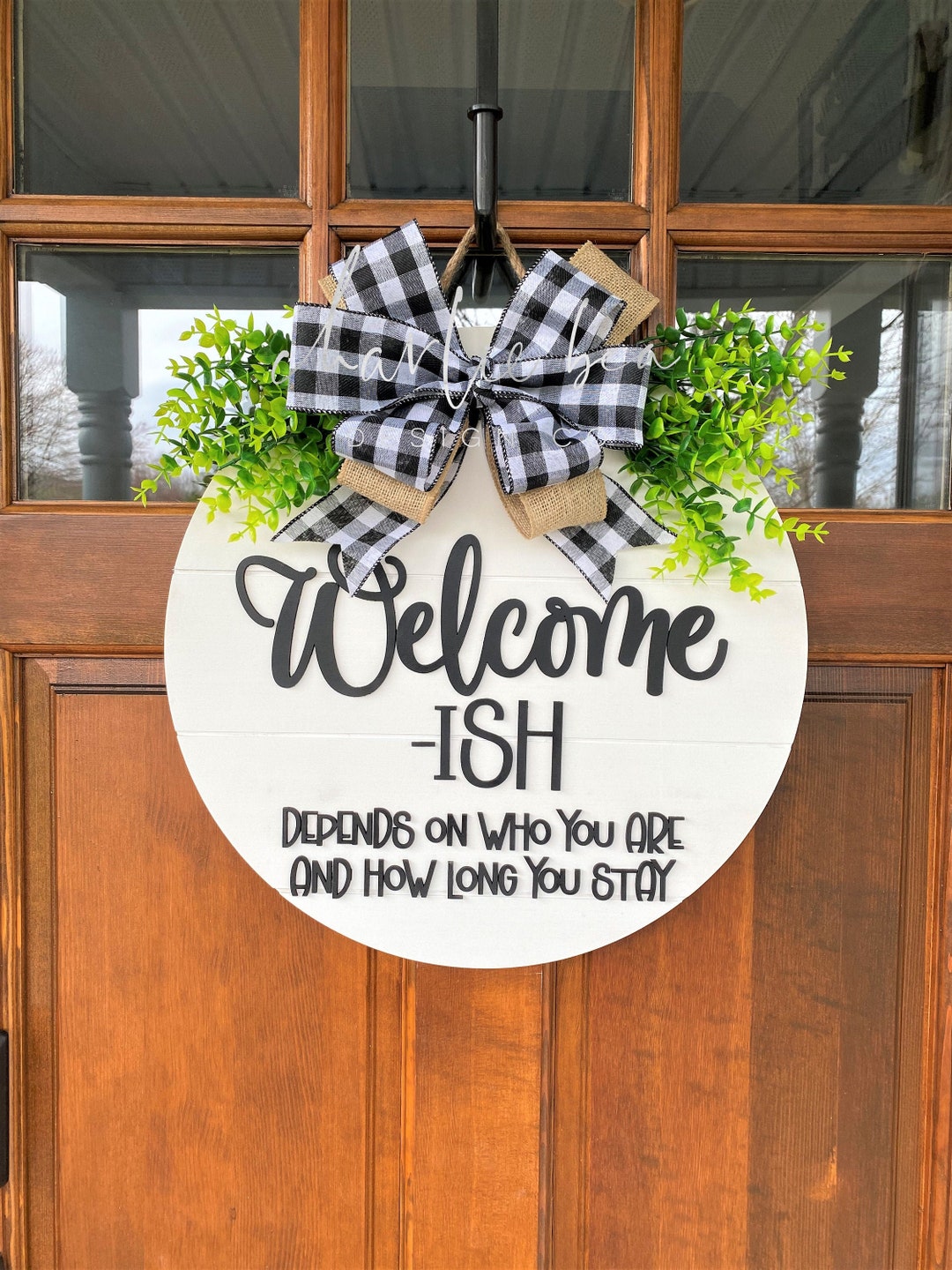 Front Door Decor, Welcome-ish Sign, Shiplap Sign, Front Door Sign ...