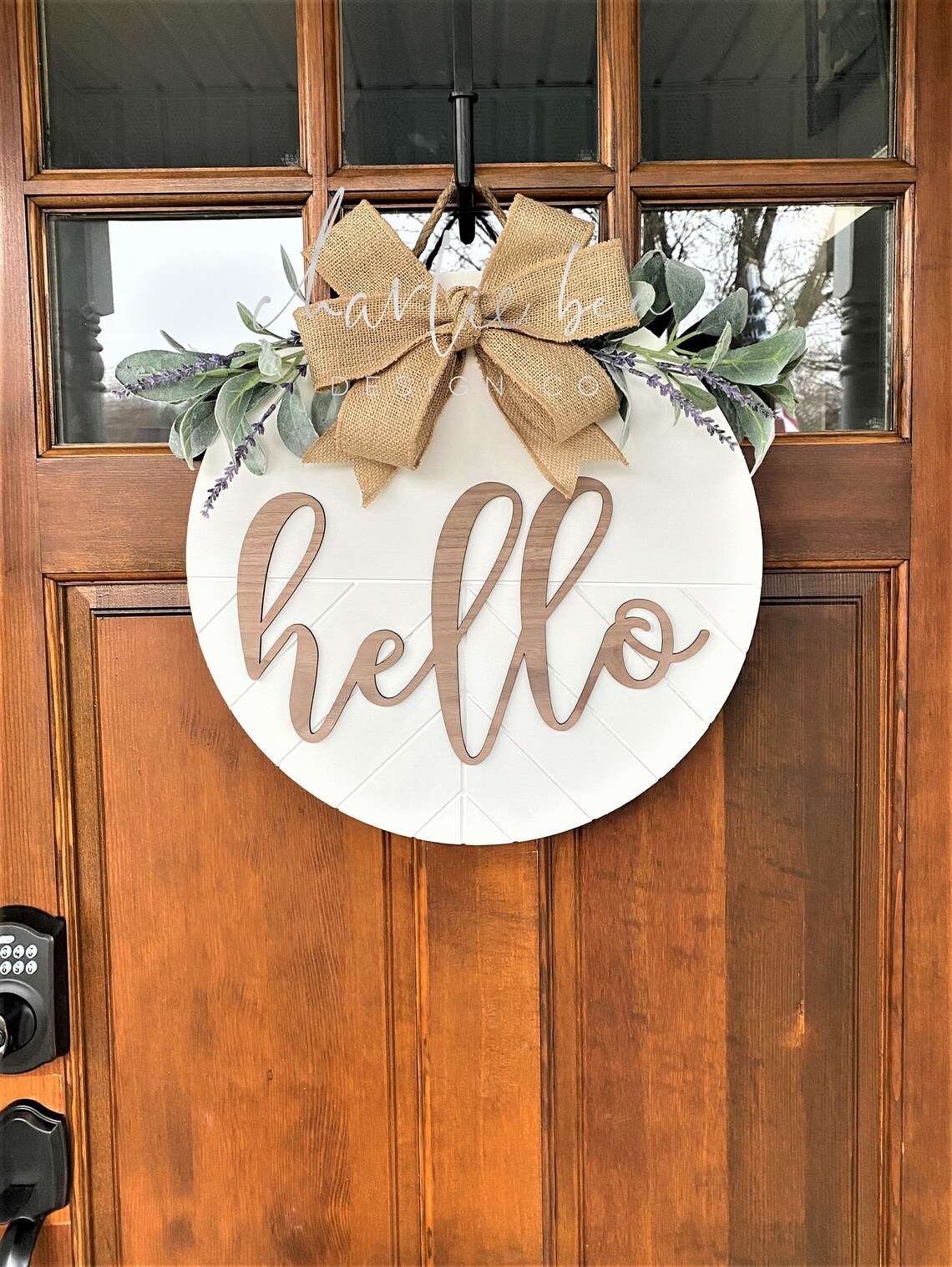 Front Door Decor Welcome Door Hanger Front Door Hello Sign - Etsy