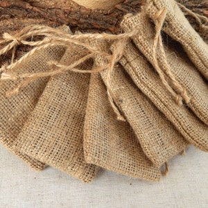 Burlap Favor Bags Natural Jute Fiber With Drawstring Hessian - Etsy