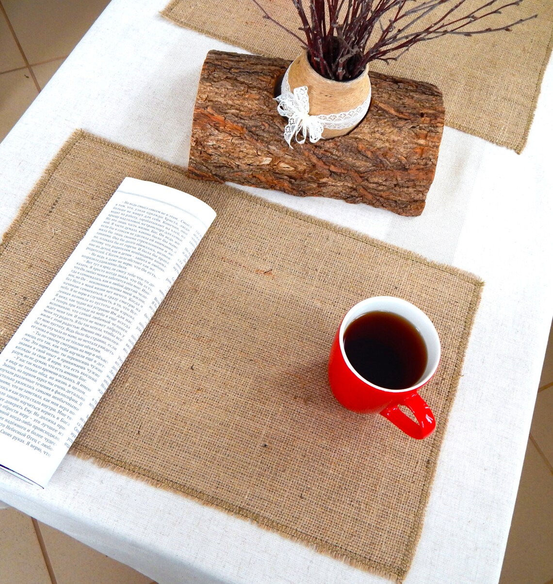 Burlap Placemats Burlap Place Mats Holiday Burlap Place Mat - Etsy