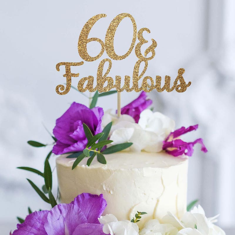 60th Birthday Topper - Etsy