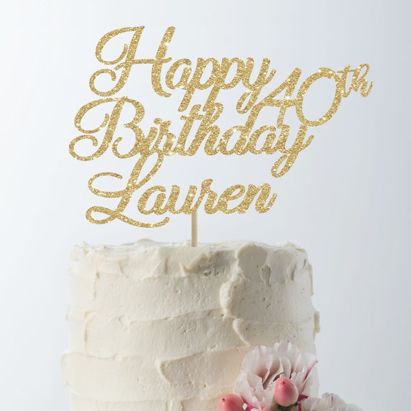 40 Birthday Cake Topper - Etsy
