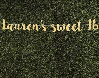 Sweet 16 Banner - Etsy