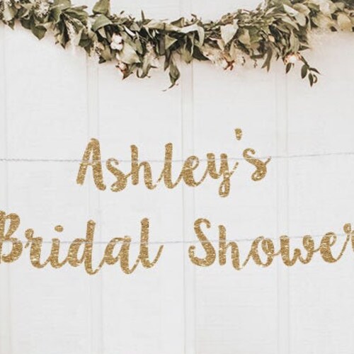 Personalized Bridal Shower Banner Personalized Banner Bridal - Etsy
