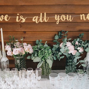 Love is All You Need Wedding Banner Wedding Decoration Engagement ...