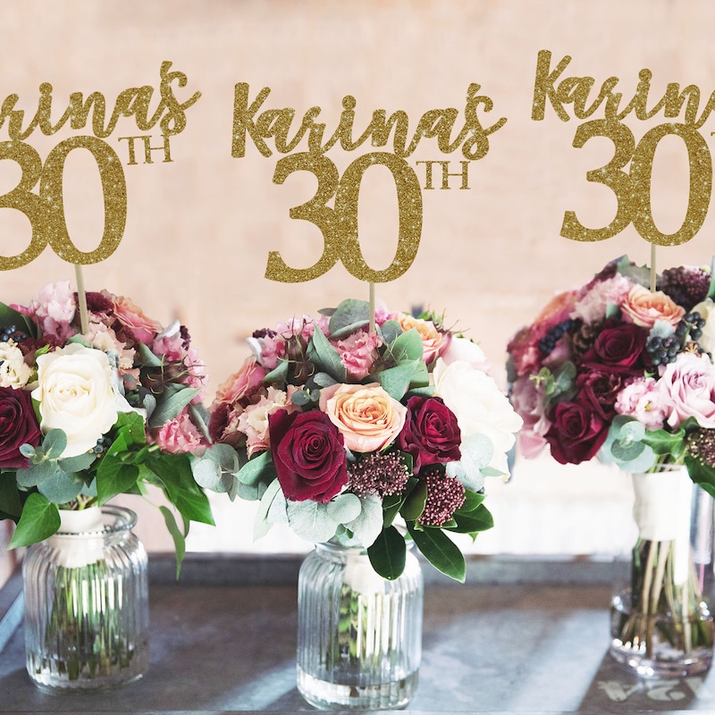30th Birthday Table Decorations - Etsy