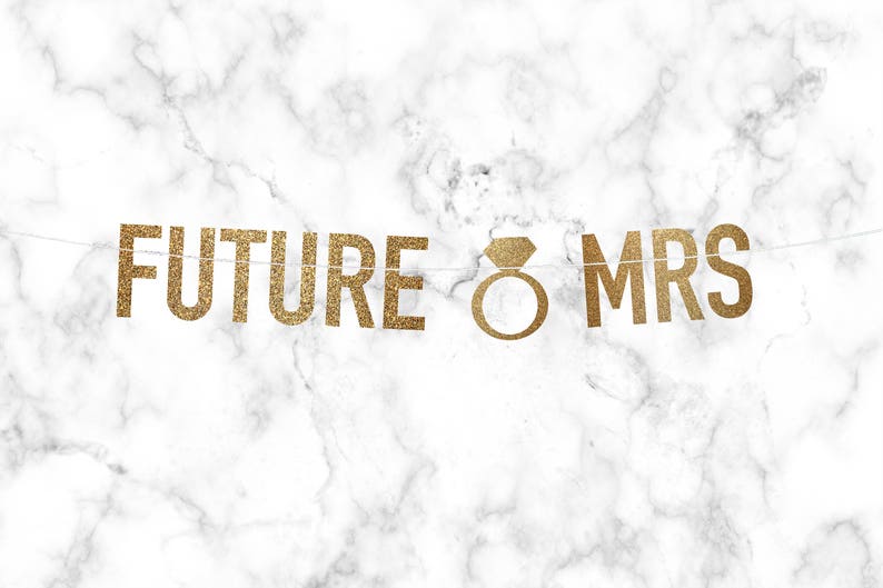 Future mrs banner bachelorette party banner future mrs sign | Etsy