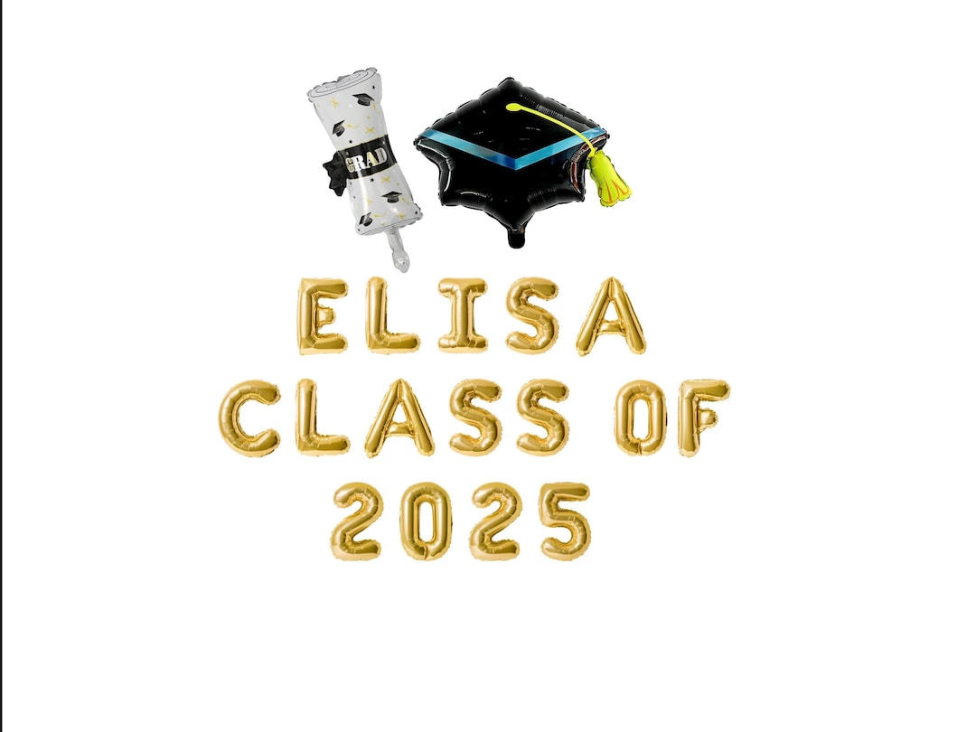 Graduation Party Balloon Banner Graduation Decor Balloon Garland Class ...
