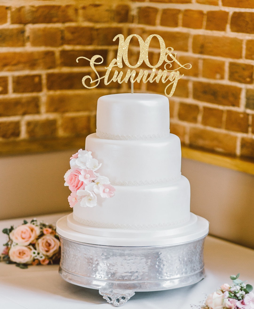 100 and Stunning Cake Topper 100 Birthday Party Decoration 100 Cake ...
