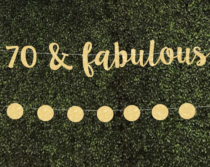 70th Birthday 70 Banner Hello 70 Banner 70th Birthday - Etsy