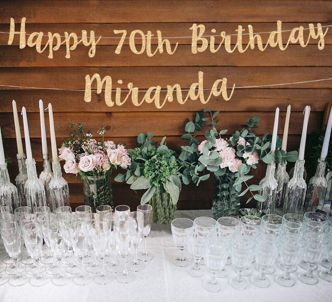 Happy 70th Birthday Banner 70th Birthday Banner 70th Birthday ...