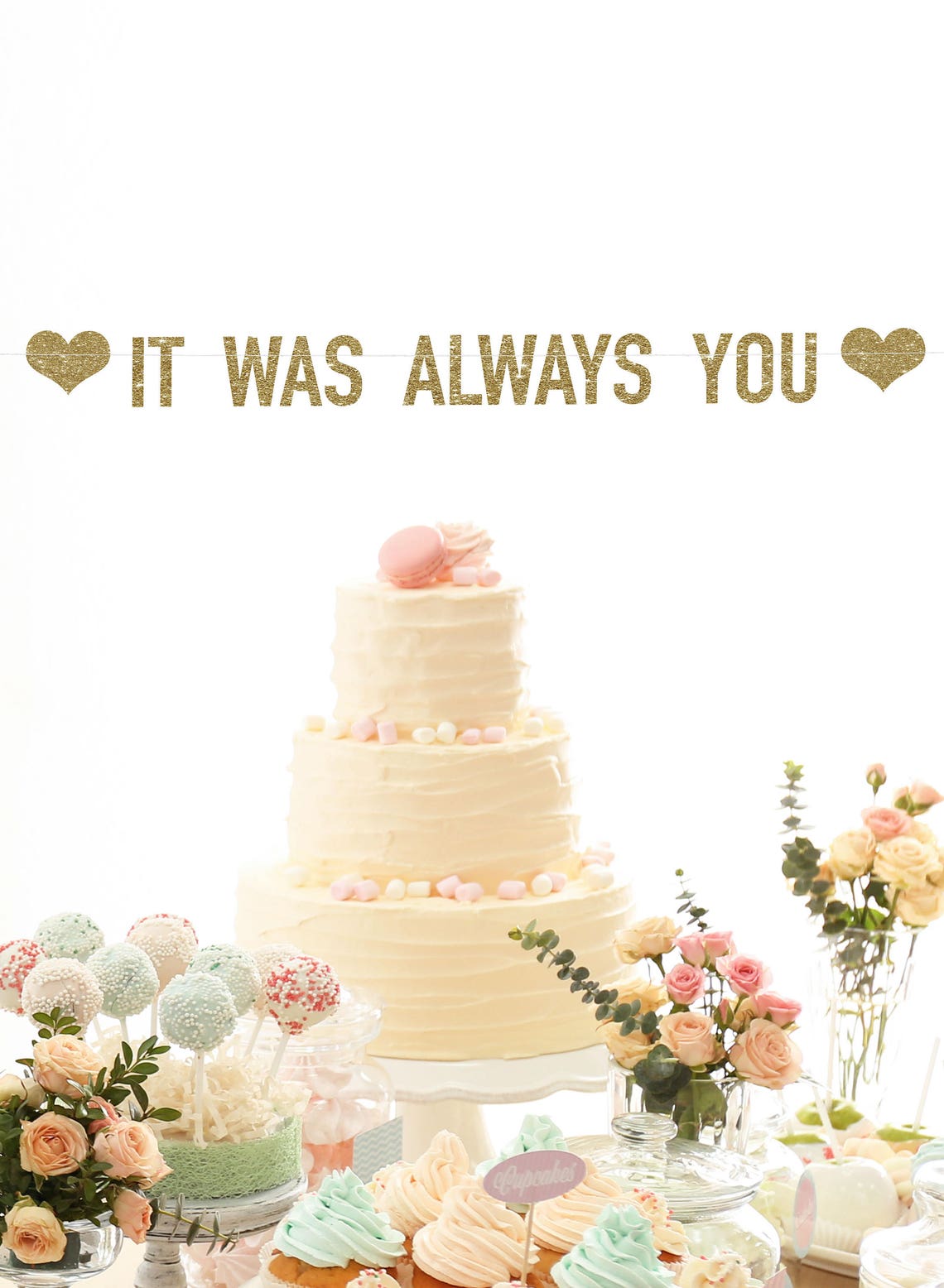 It Was Always You Banner Bridal Shower Banner Bachelorette Party Banner ...