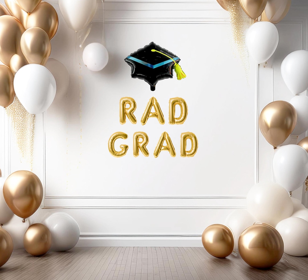 Rad Grad Balloon Banner Technologist Radiology Student Graduation Party ...