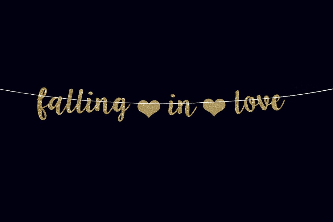 Falling in Love Banner Fall Bridal Shower Fall Bridal Shower Decoration ...