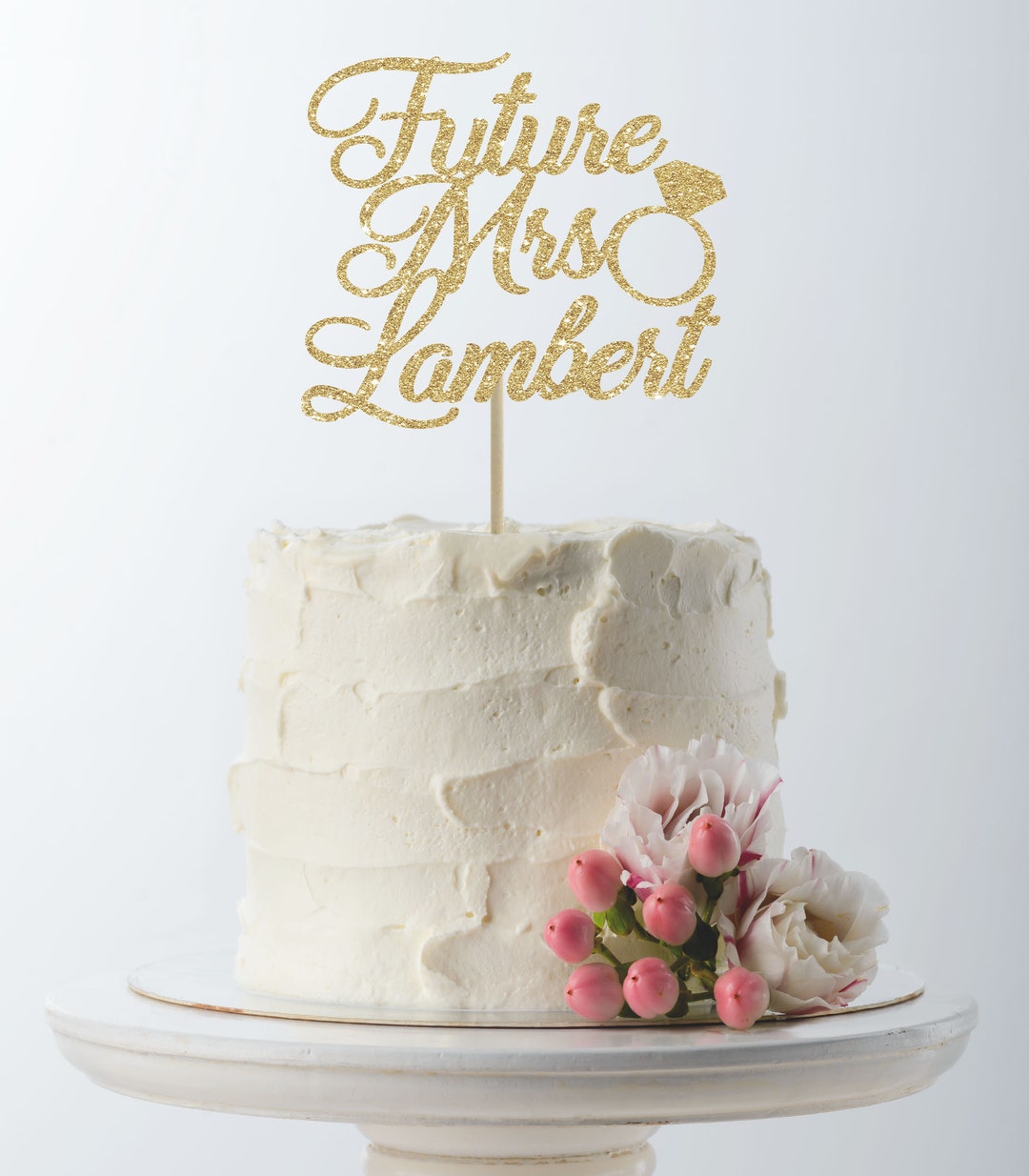 Future Mrs Cake Topper Bridal Shower Decoration Engagement Party Future ...