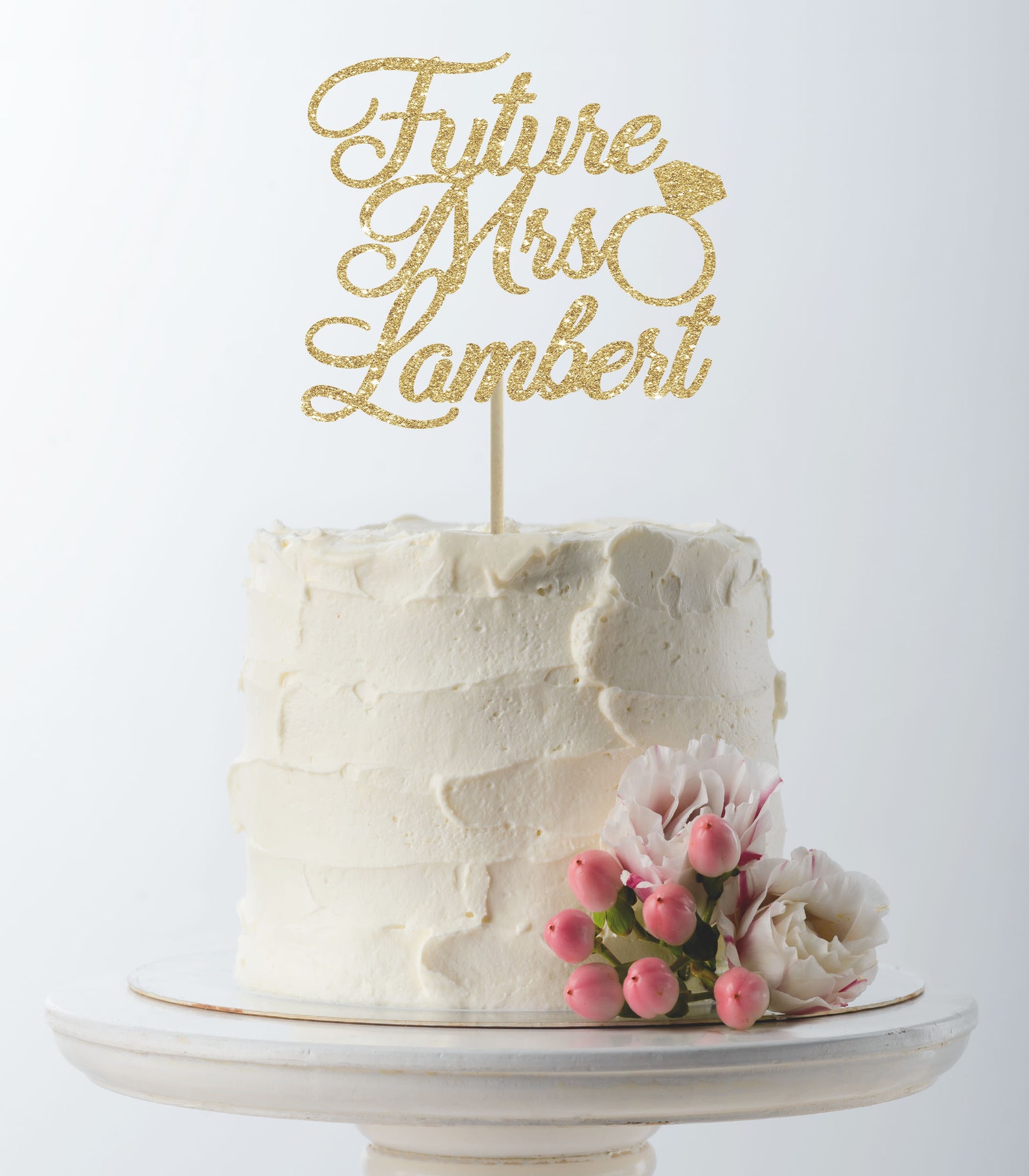 Future Mrs Cake Topper Bridal Shower Decoration Engagement Party Future ...