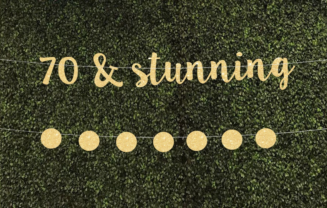 70 Birthday Banner 70th Birthday Decor 70 Birthday Decorations Birthday ...