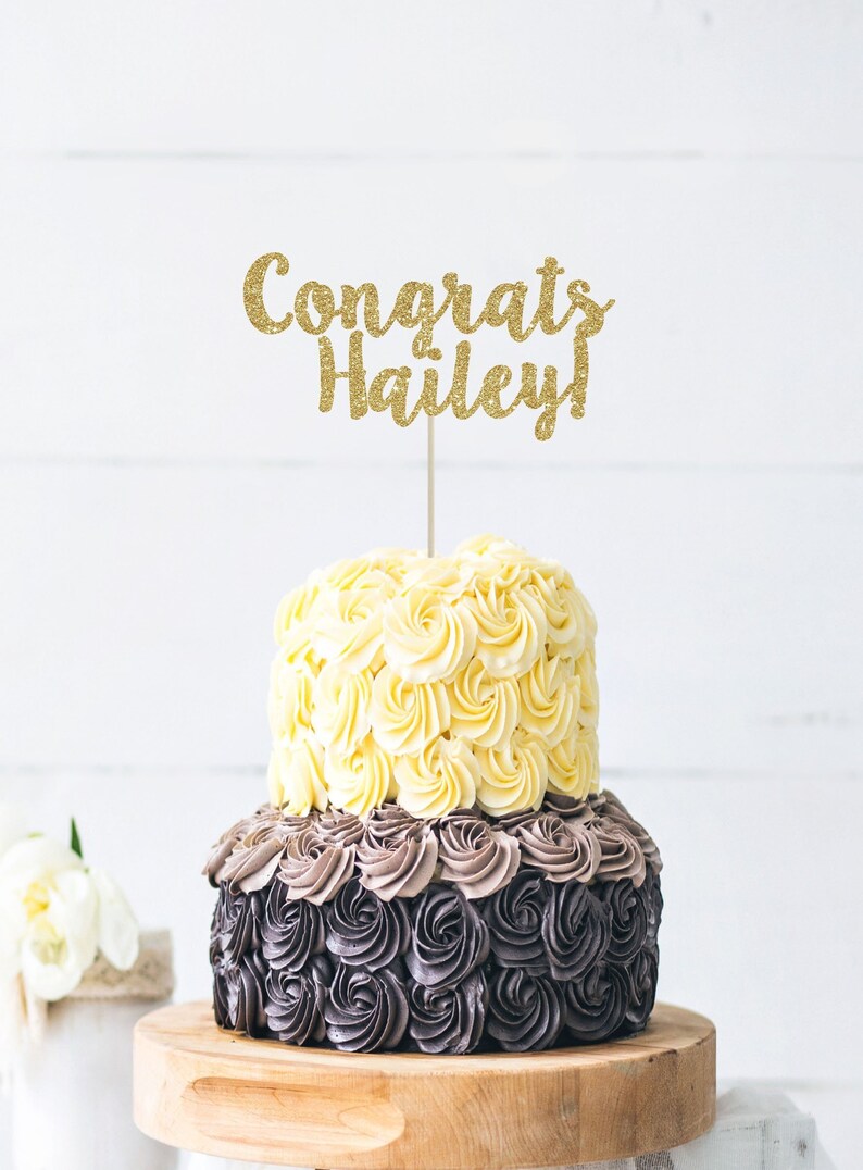 Congrats Cake Topper Graduation Cake Topper Graduation Party Decoration ...