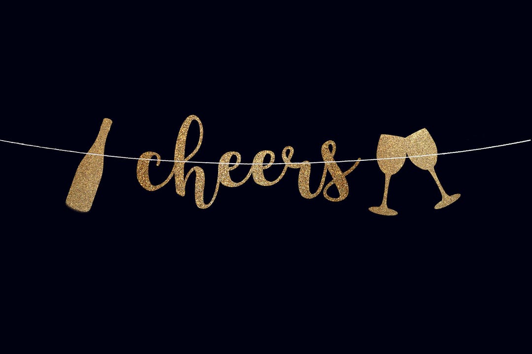Cheers Banner Bachelorette Party Banner Wedding Decor Birthday Banner ...