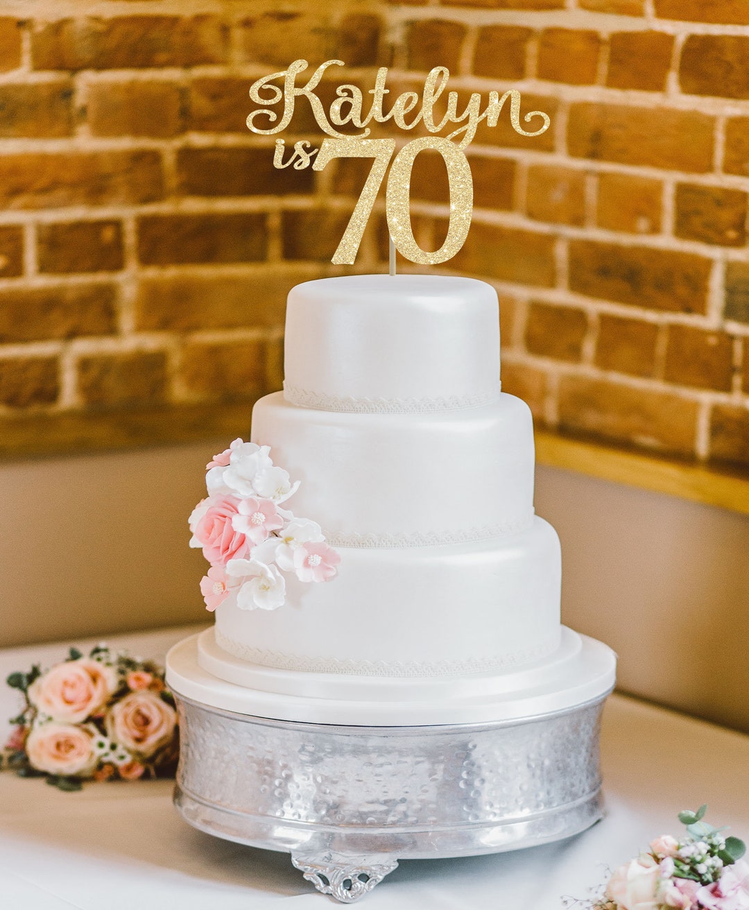 Birthday Cake Topper 70th Birthday Cake Topper 70 Cake Topper Happy ...