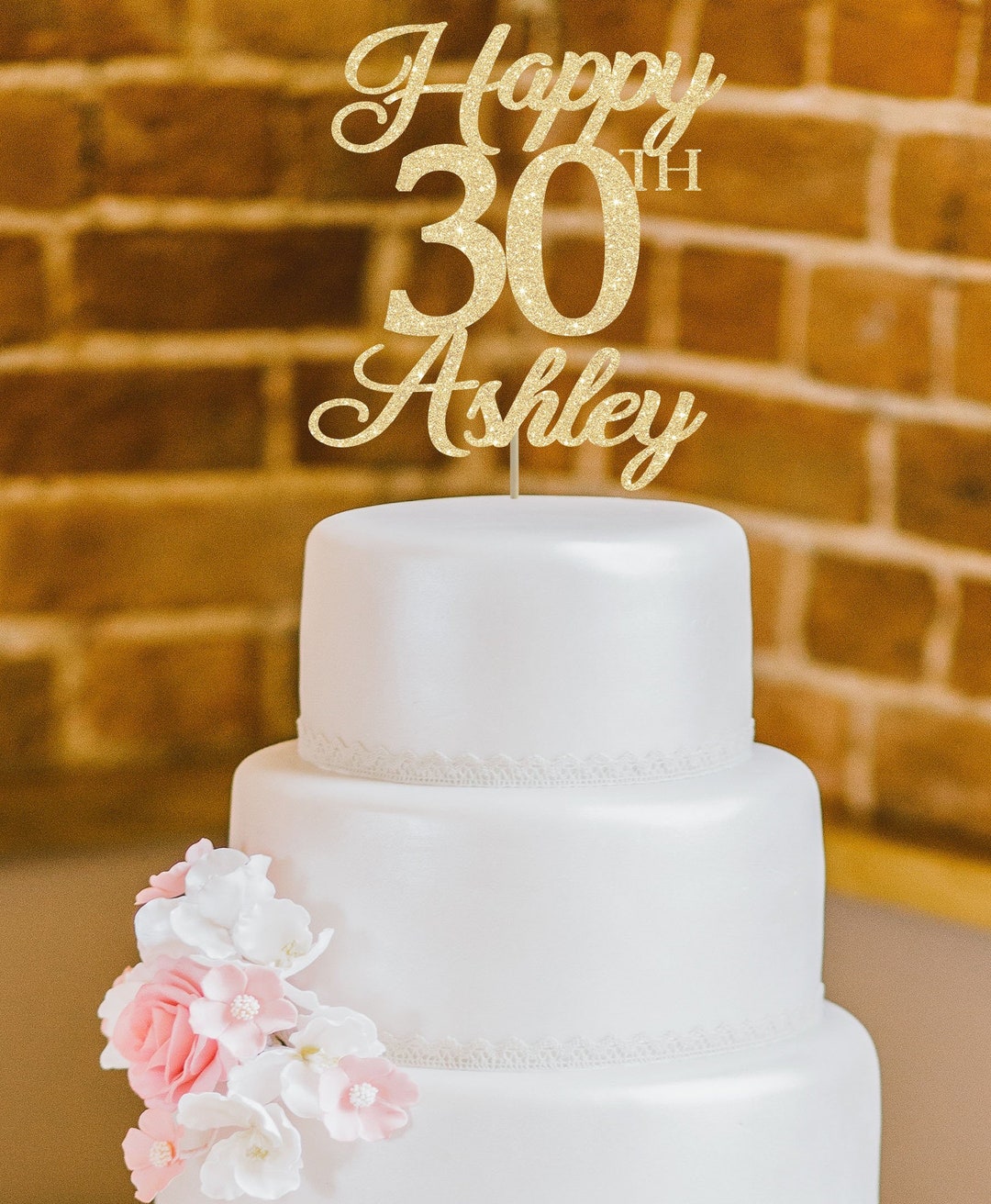 30 Cake Topper 30th Cake Topper 30 Birthday Topper Custom Cake Topper ...