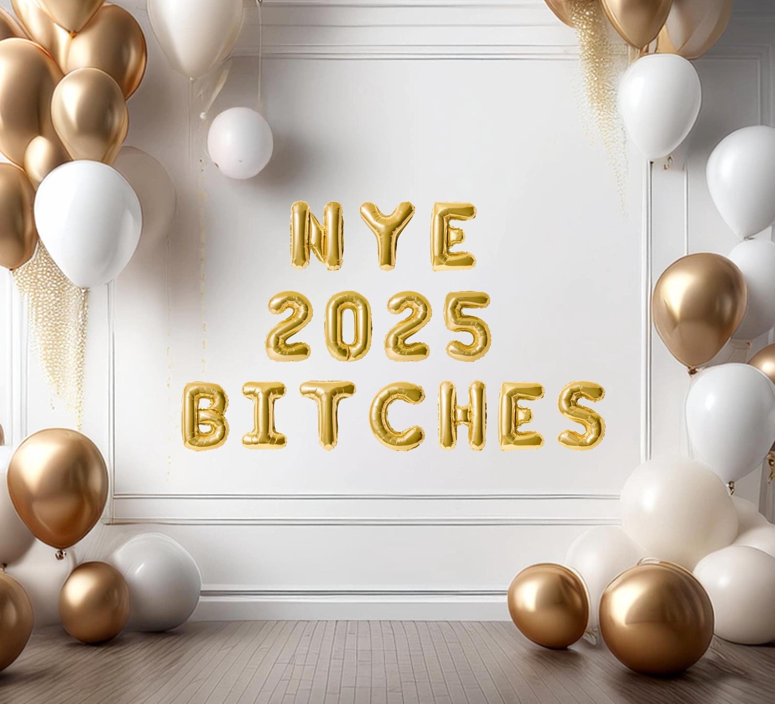 NYE Party Decorations New Years Eve Balloons NYE 2025 Balloon Banner ...