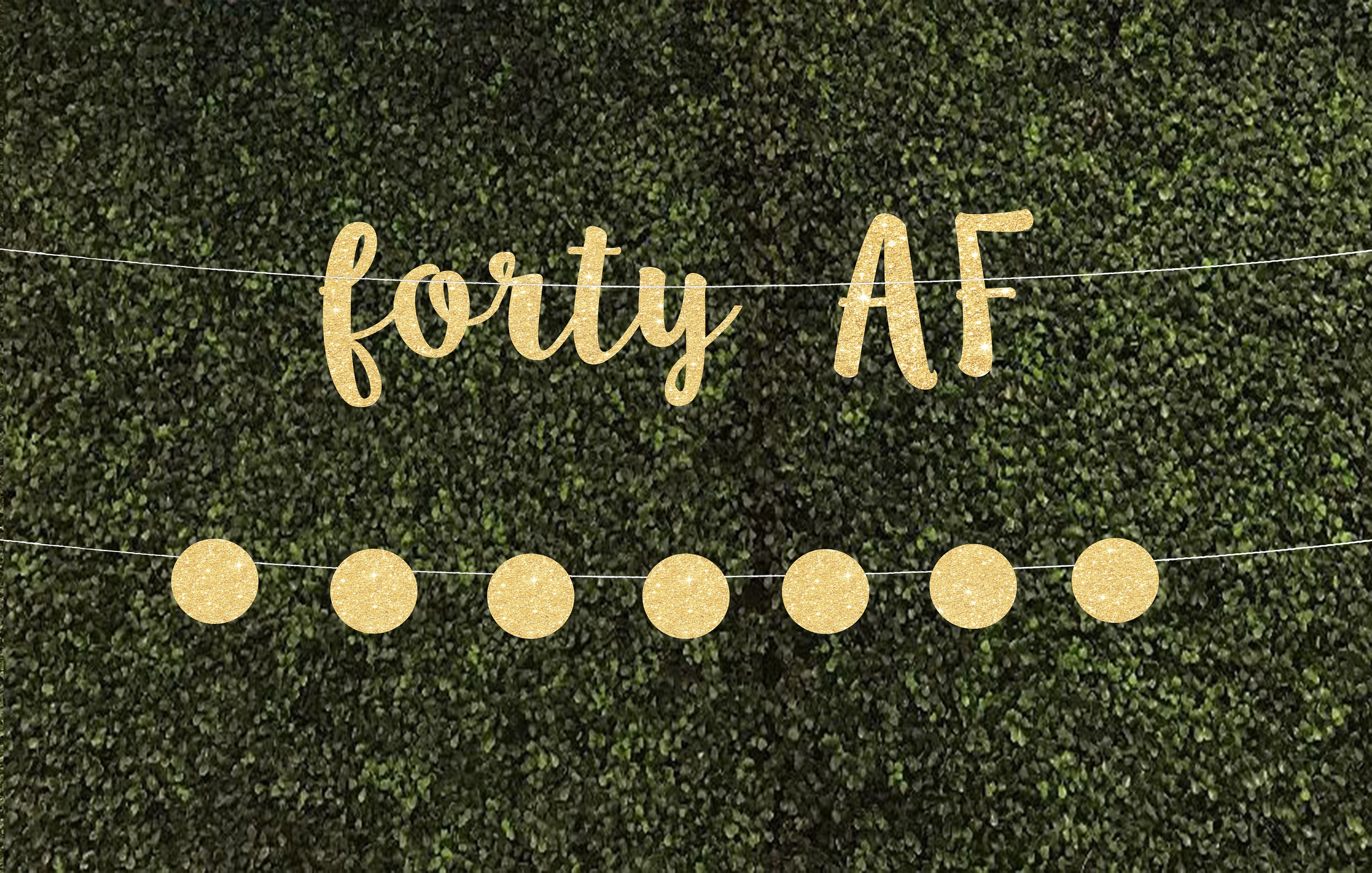 40 Banner 40th Birthday Banner 40th Birthday Decorations 40 Birthday ...