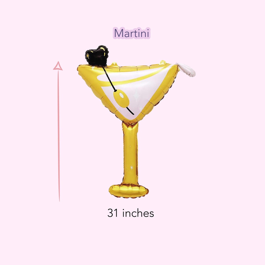 Martini Balloon Martini Balloon Decorations Martini Birthday Party ...