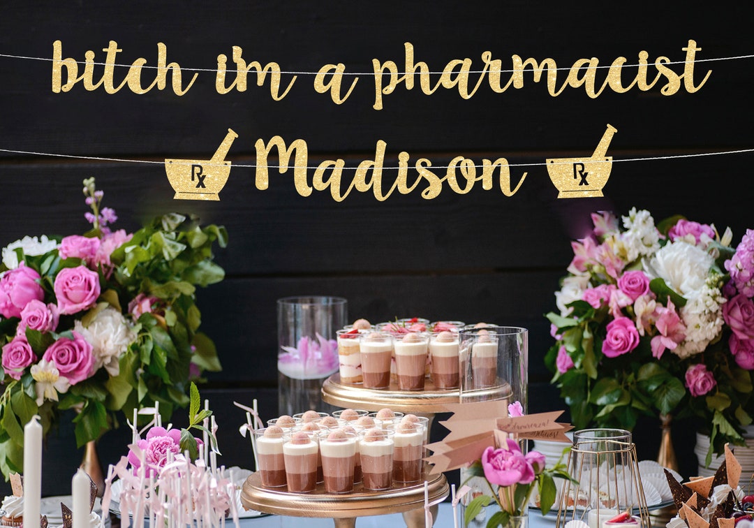 Personalized Pharmacist Graduation Banner Graduation Decorations Class ...