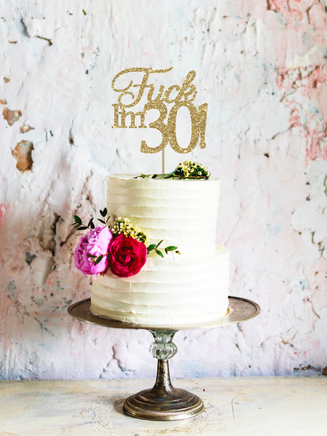 30 Cake Topper 30th Cake Topper 30th Birthday Party Decoration 30th ...