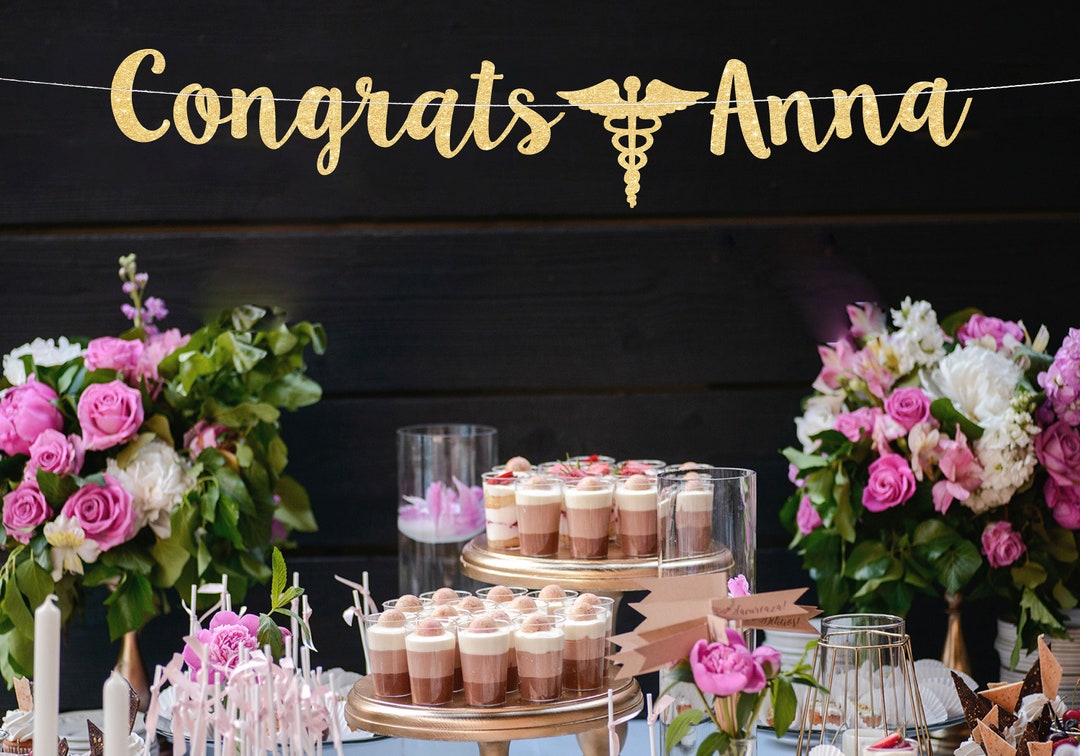 Personalized Medical School Graduation Banner Med School Graduation ...