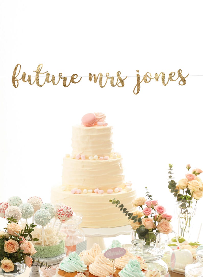 Future Mrs Banner Custom Banner Bridal Shower Banner - Etsy