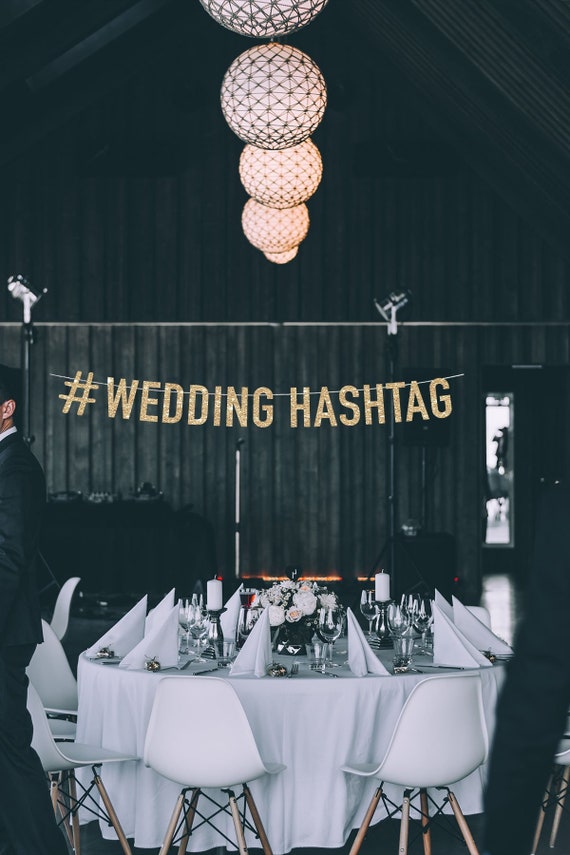 Wedding banner wedding hashtag banner custom banner wedding - Etsy.de