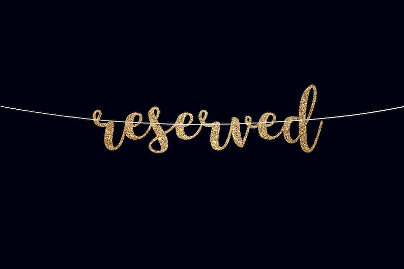 Wedding Banner Wedding Decorations Reserved Banner Wedding Reception ...