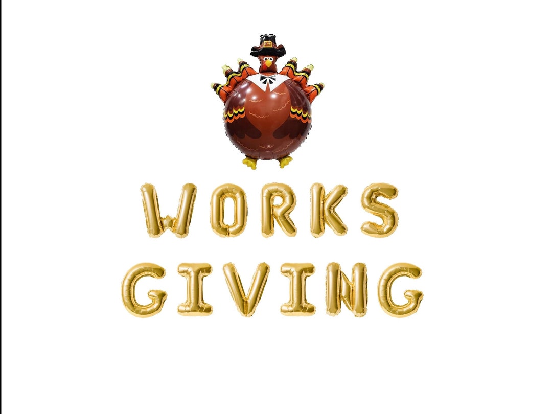 Thanksgiving Balloon Banner Work Thanksgiving Party Decorations ...
