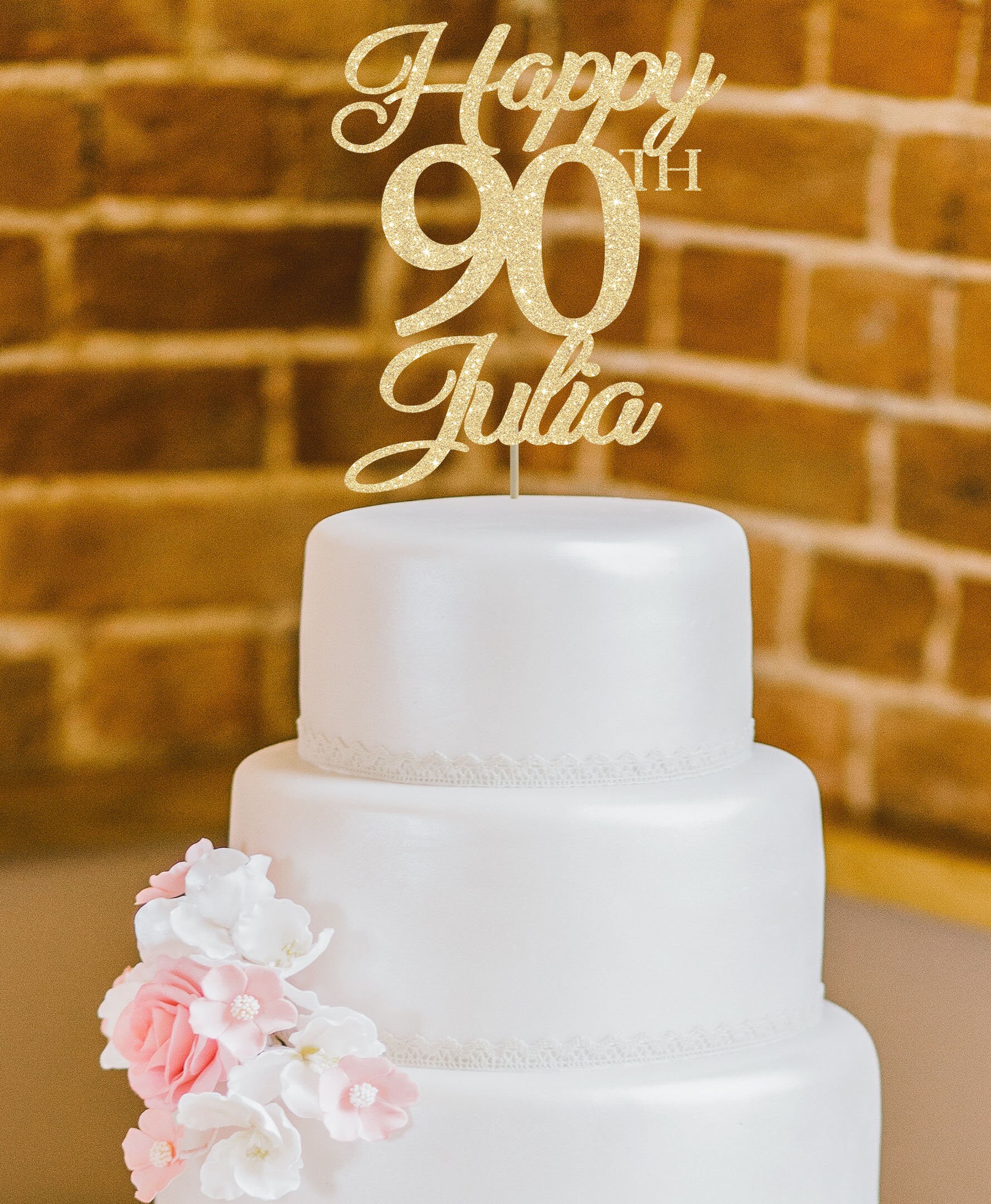 90 cake topper 90th cake topper 90 birthday topper custom cake | Etsy