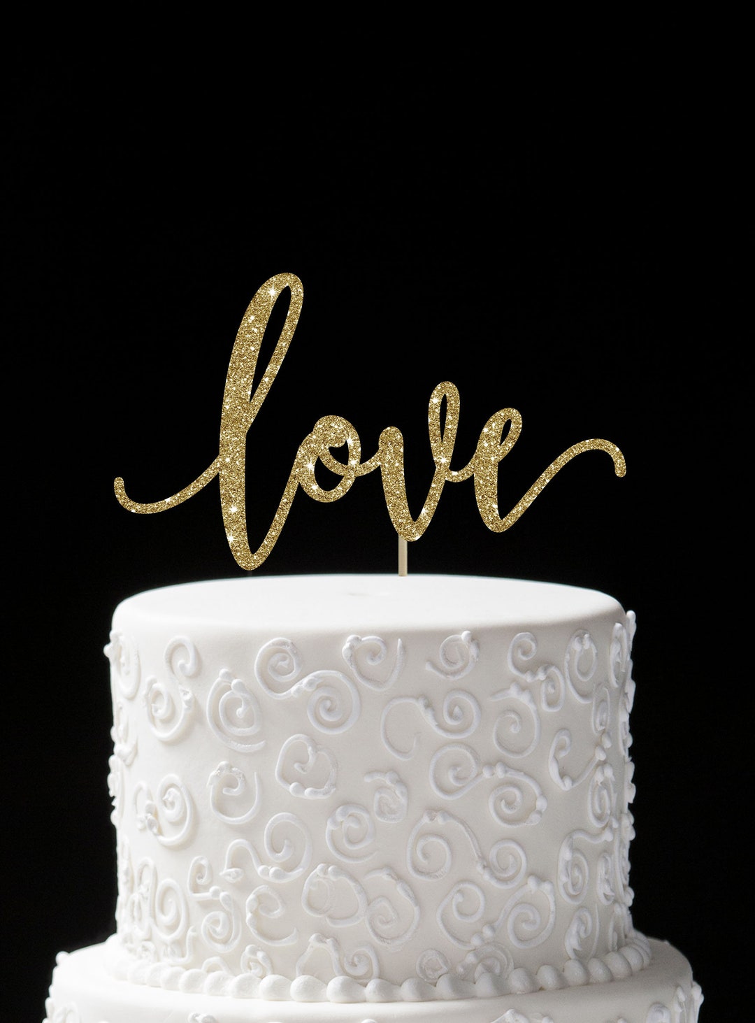 Love Cake Topper Wedding Cake Topper Wedding Decoration Engagement ...